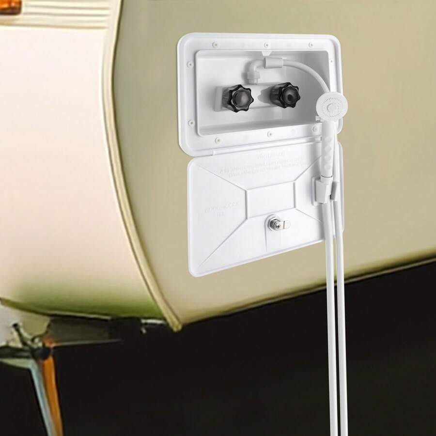 Eatssode Outdoor Shower Box Kit, RV Outdoor Shower, Caravan Shower ...