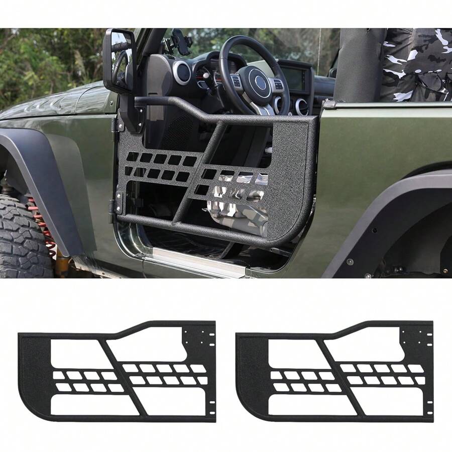 Off-Road Saf-Ari Tubular Doors With Side View Mirror Compatible With ...