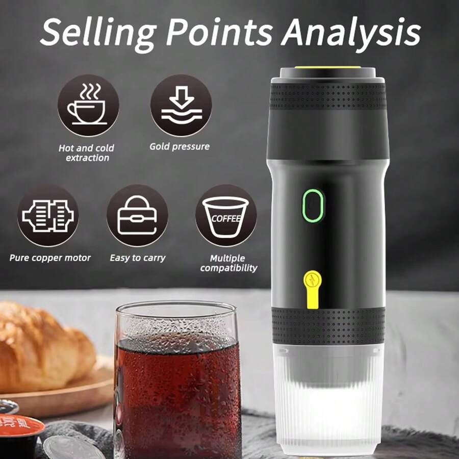 Portable Fully Automatic Espresso Capsule Coffee Machine For Large And ...