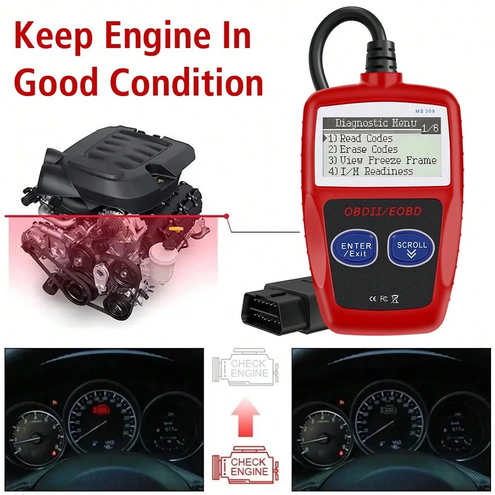 Outil de diagnostic automobile 16 broches OBD 2, lecteur de codes d ...