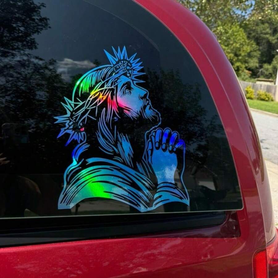 Jesus Christ Decal Sticker For Car, Glass Doors, And Walls - Different ...