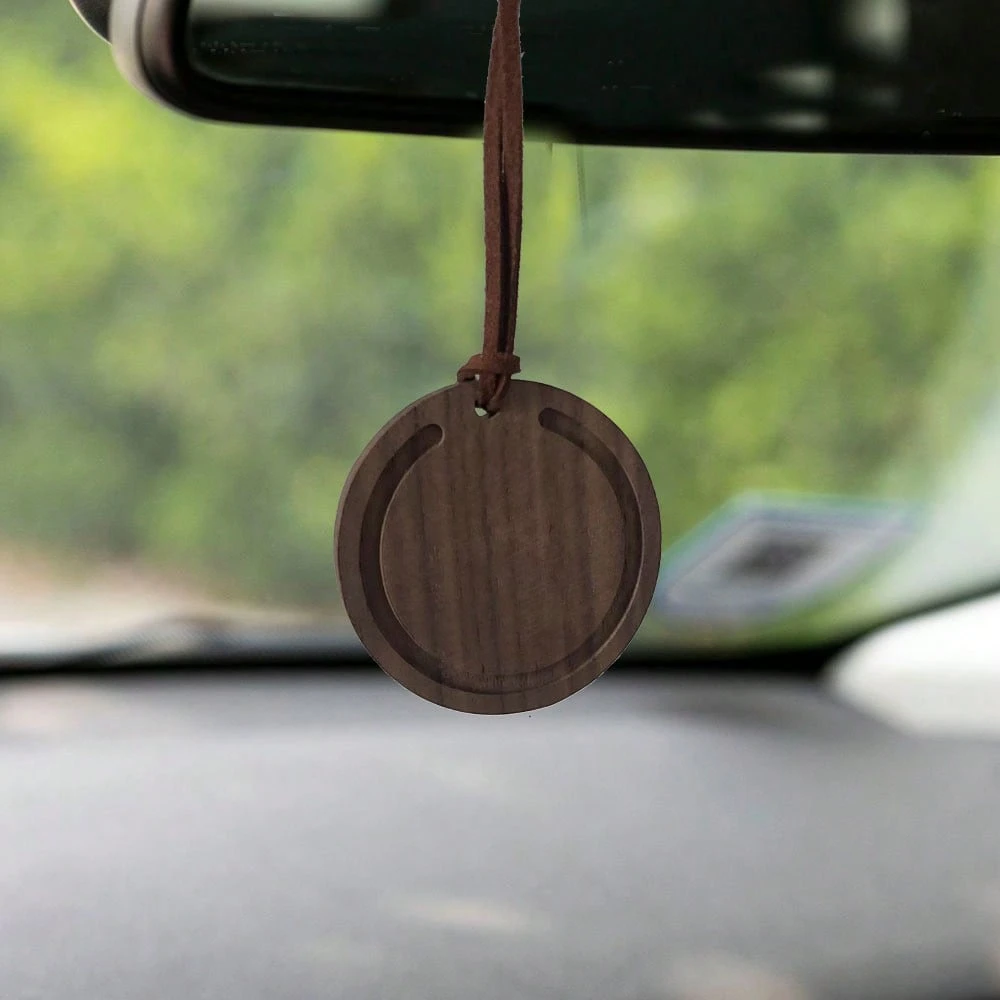 Car Vent Fragrance Wood, Home Black Walnut Wood Aroma Diffuser Slices ...
