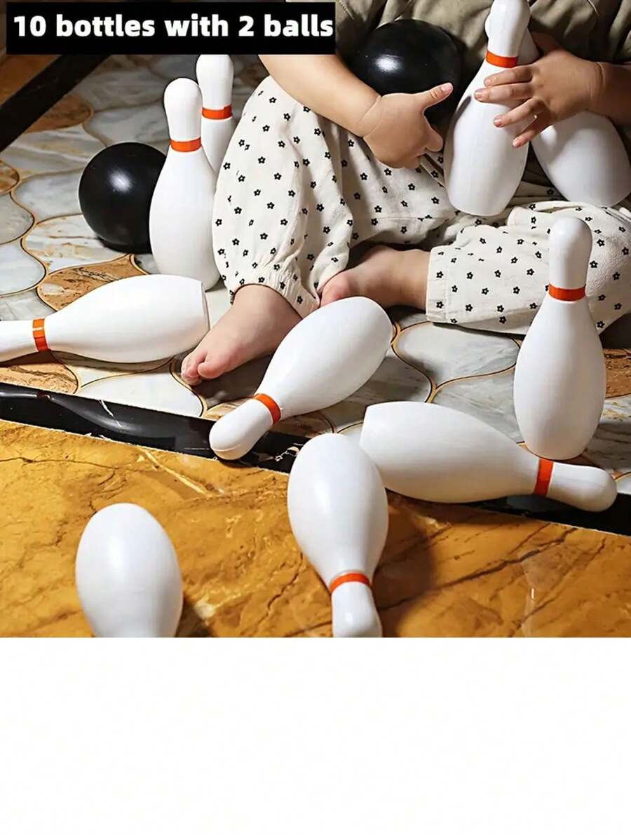 10pcs/Set Bowling Toy Set, Children Sports Toy For Indoor And Outdoor ...