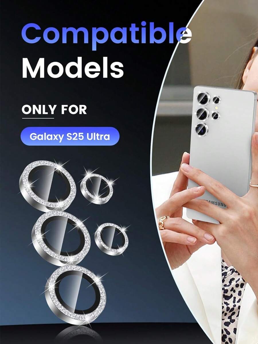 Tensea (3+2 Pcs) Camera Lens Protector For S25 Ultra 5G, 9H Tempered ...