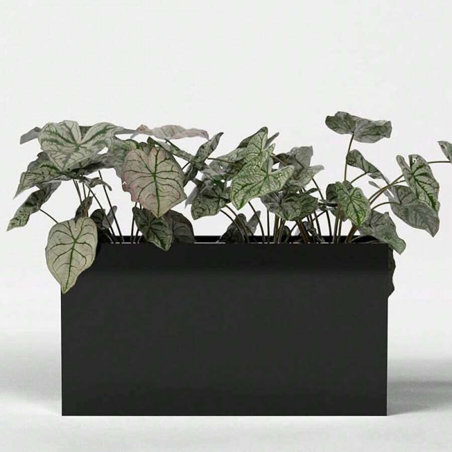 Greenline Fiberglass Leo Large Indoor/Outdoor Rectangle Planter - 36 In ...