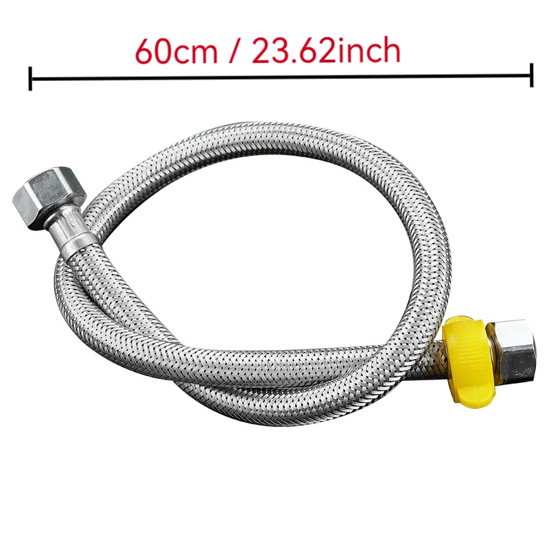 1 Piece Of 304 Stainless Steel Braided Metal Hose, High-Pressure Water ...