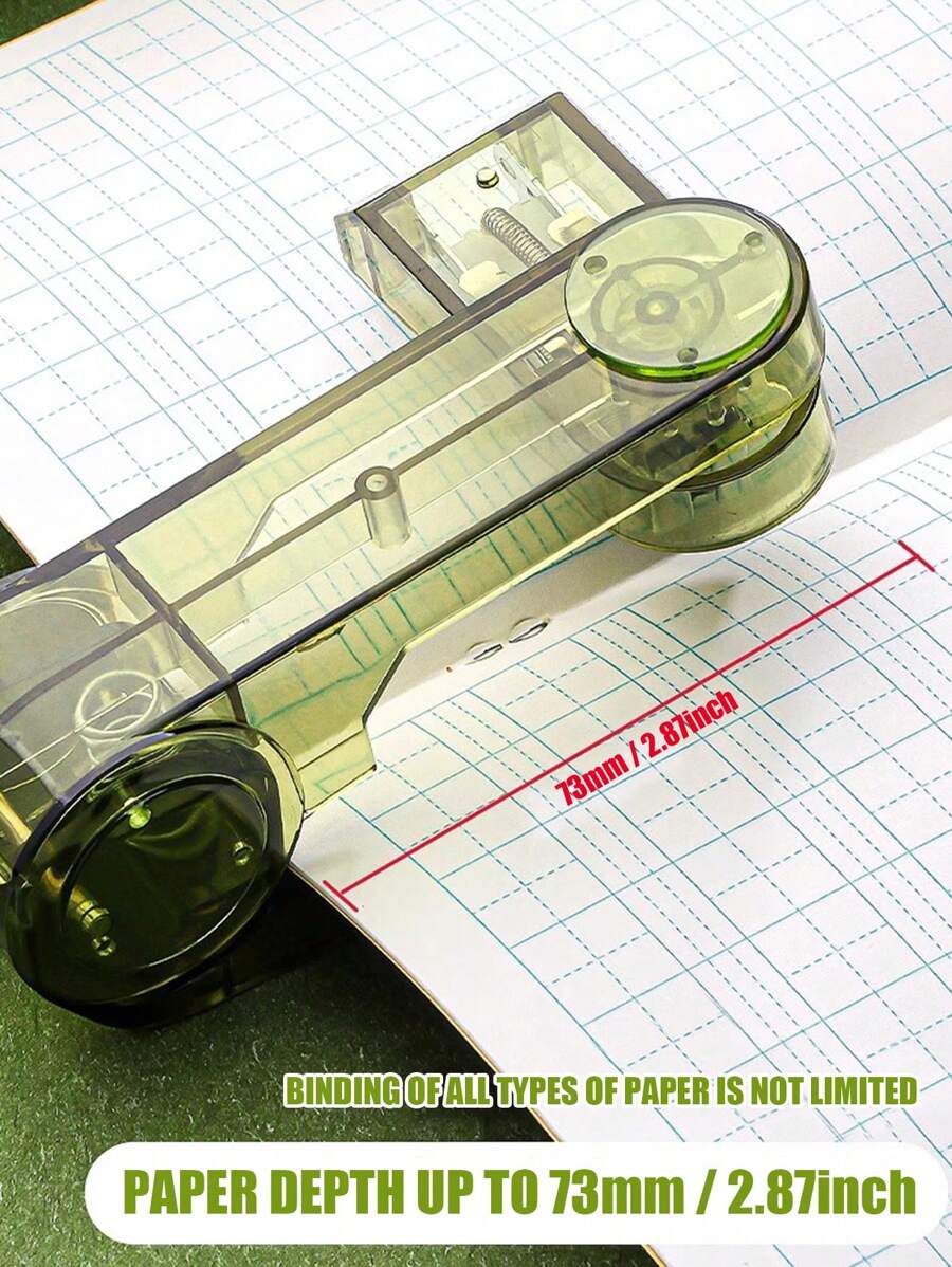 1pc Transparent Rotary Stapler, Student Stapler For Office And Home Use ...