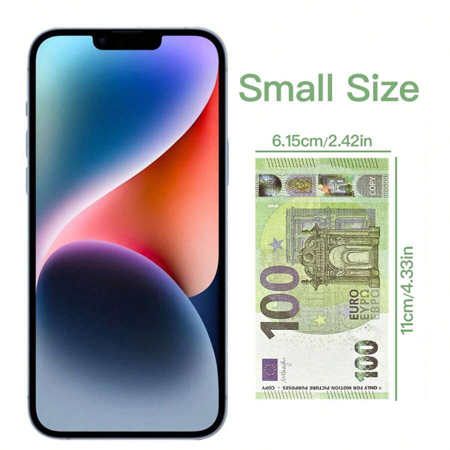 20PCS 11*6.15cm Copy € 100 Denomination,Fake Euro Prop Paper,20PCS New ...