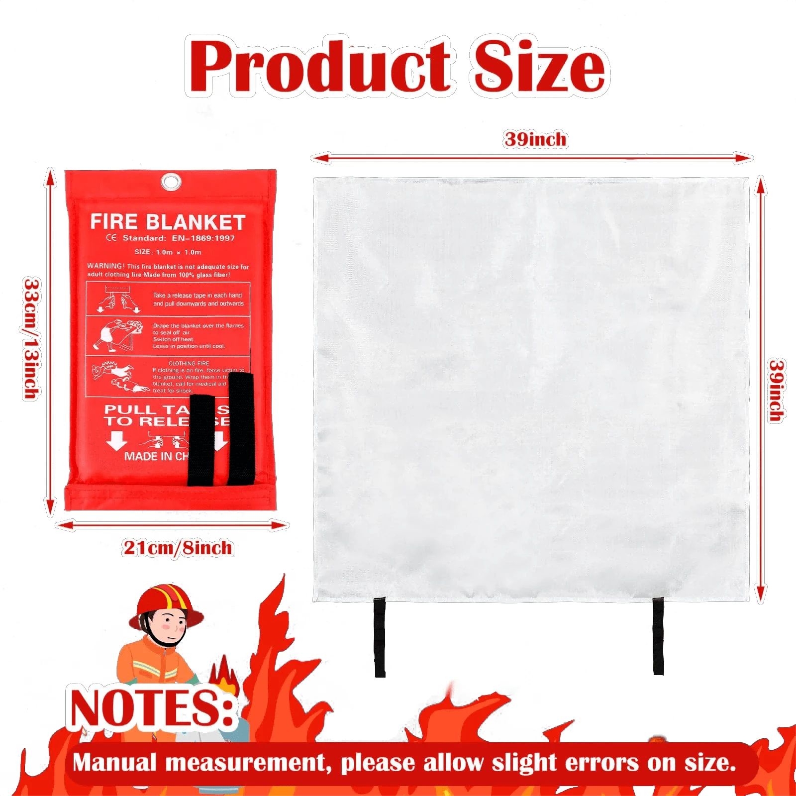 Fiberglass Emergency Fire Blanket, Also Known As Emergency Fire Blanket ...