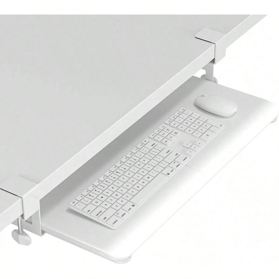Keyboard Tray Under Desk, Pull Out Keyboard & Mouse Tray With C-Clamp ...
