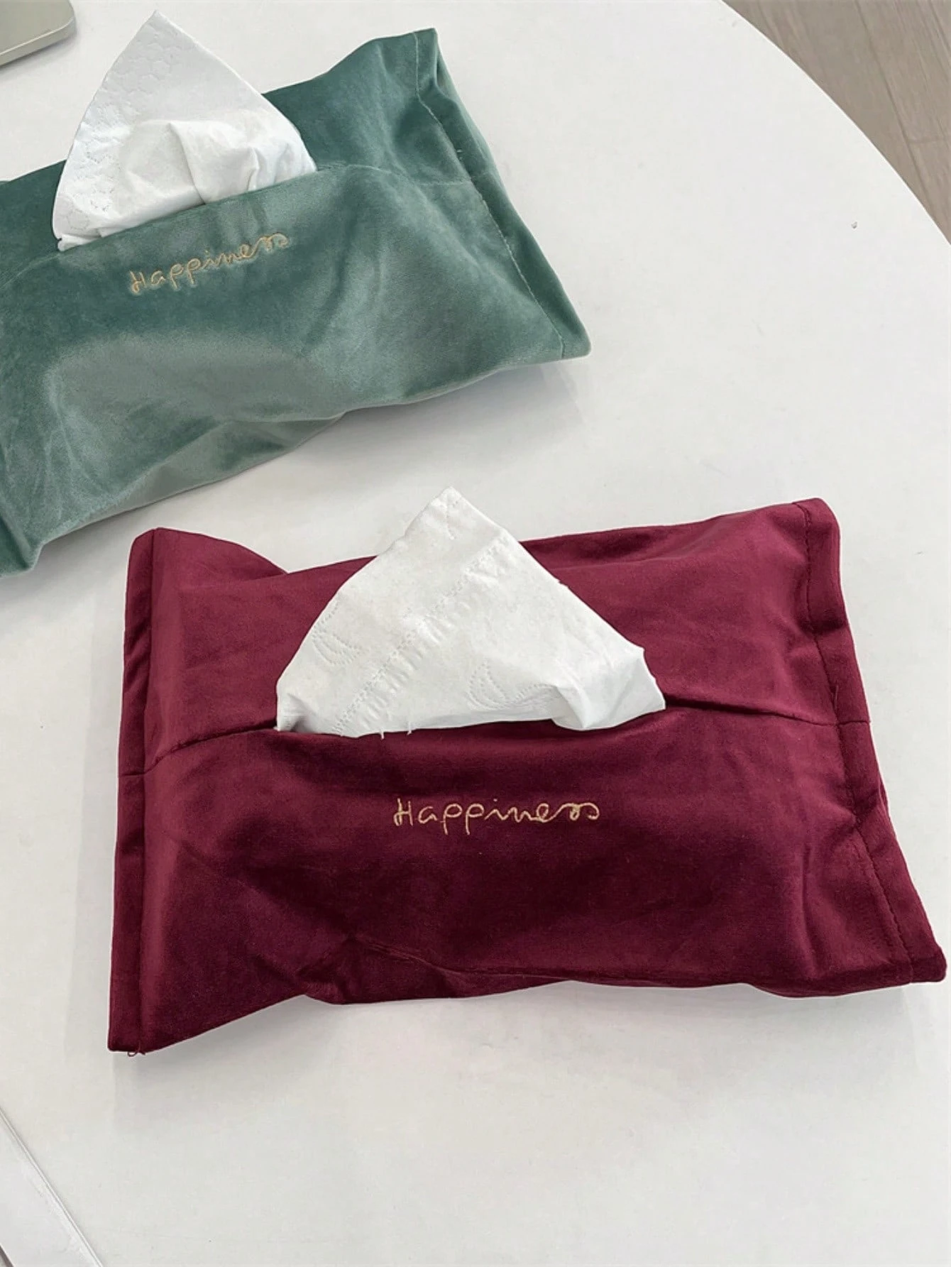 Embroidered Velvet Tissue Bag For Extracting Paper, Used For Extracting ...