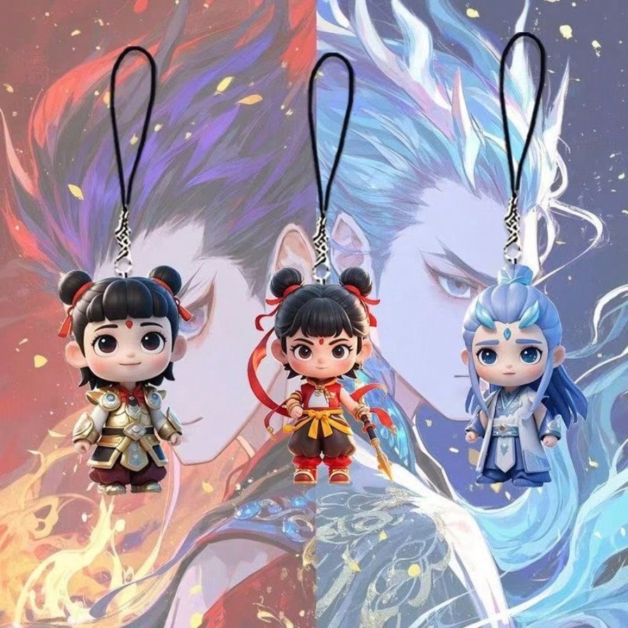 Nezha 2 Lotus Biscuit CP Phone Pendant, Cartoon Anime High Quality ...