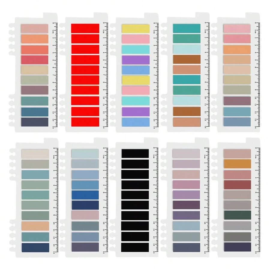 10 Sets / 19 Sets Sticky Index Tabs Page Markers Flags Sticker Colored ...