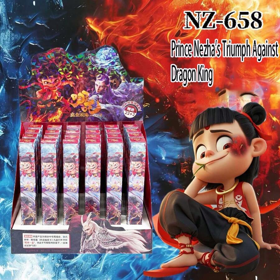 1PC Nezha 2's Demon Prince Nezha's Triumph Against Dragon King Press ...