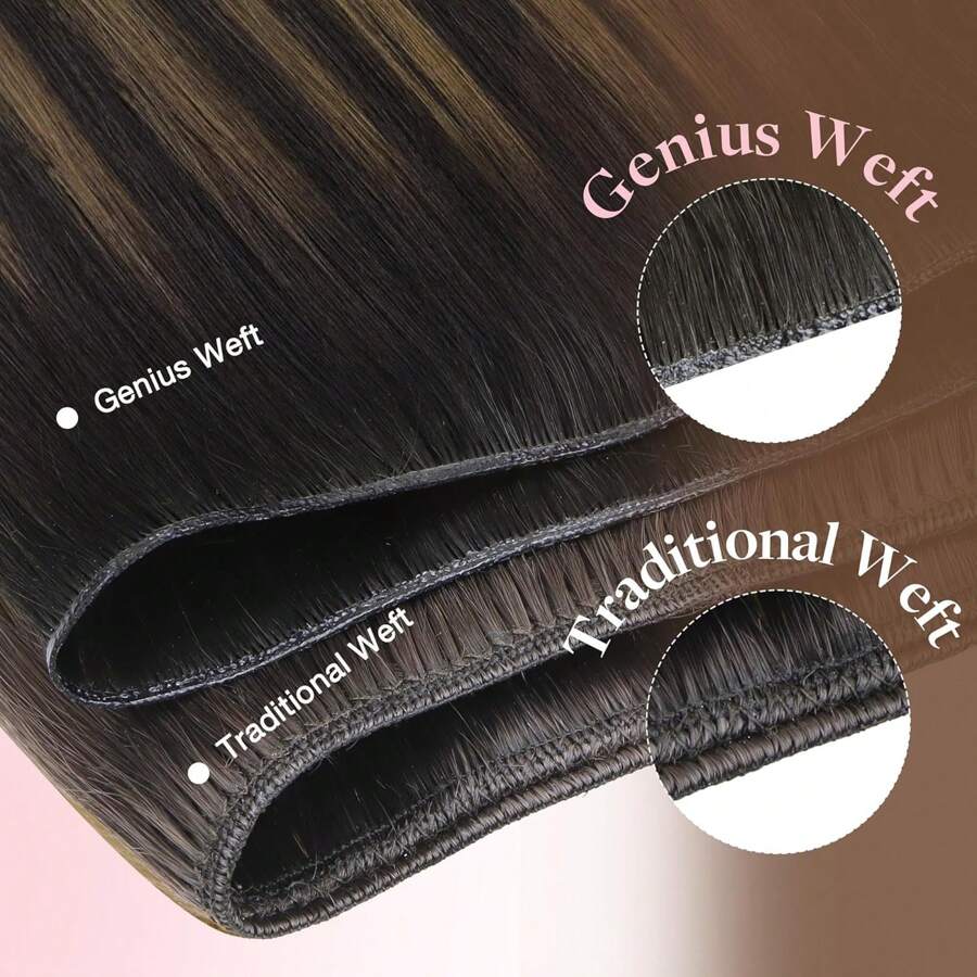 Genius Weft Hair Extensions Seamlesss Sew In Hair Extensions 50g Straight Hand Tied Genius Weft ...