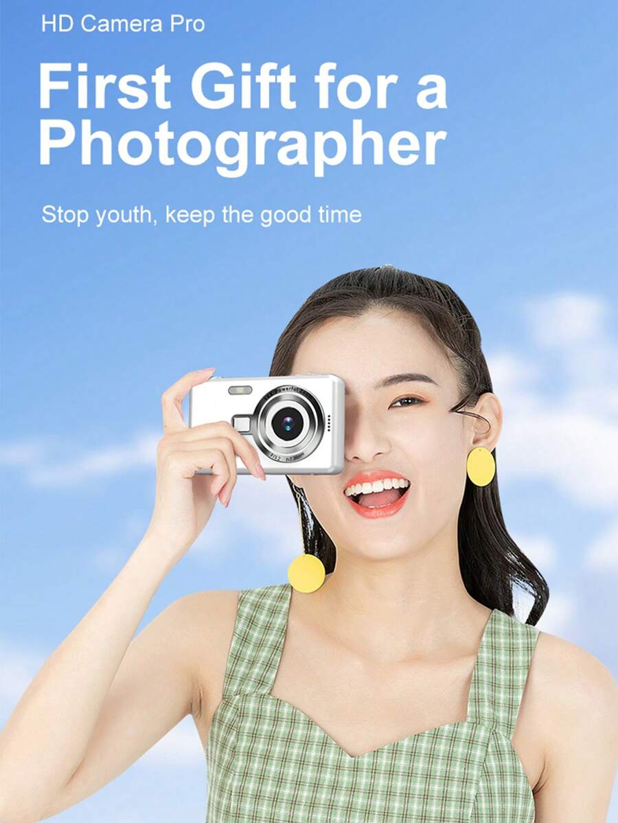 Mini HD Camera, 16X Zoom, Portable Card Camera For Photo & Video ...