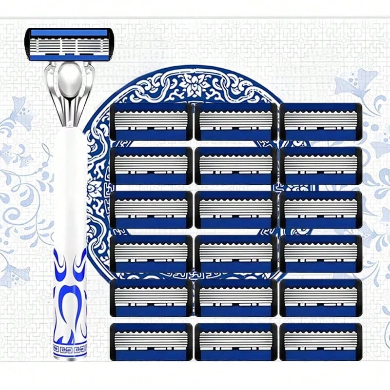 1 Portacoltelli+6 Teste di lama, Rasoio di sicurezza universale per ...