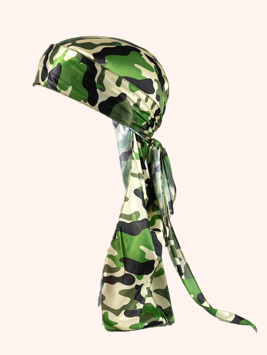 Silky Durag Pirate Cap Long Tail Headwraps For Men And Women Silky ...