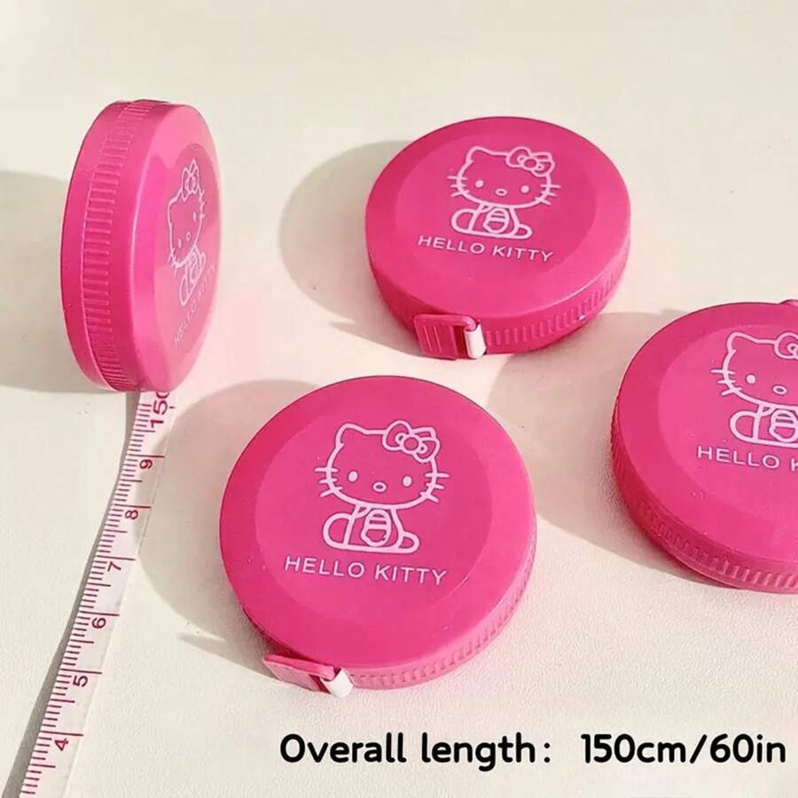 Sanrio 1 Pcs Cute Kitty Automatic Retractable Ruler, Cartoon Character ...