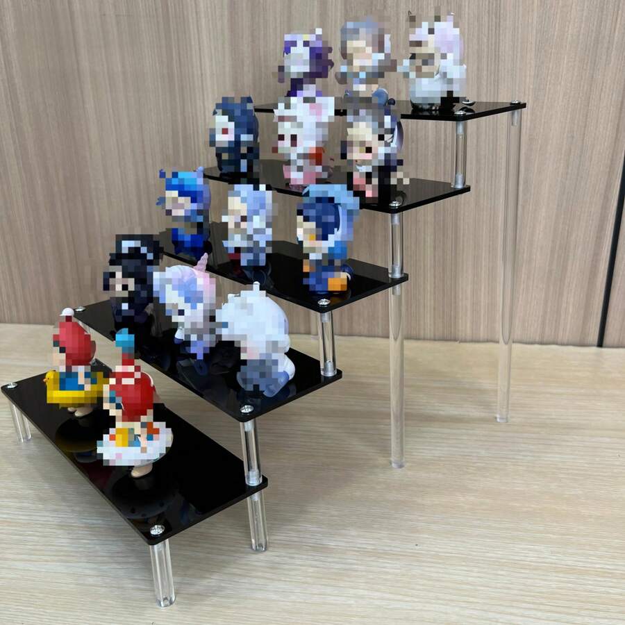 New Desktop Black Display Stand, Model Rack, Step Display Shelf, Multi ...