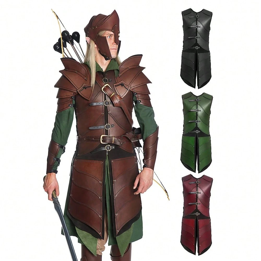 Medieval Renaissance Elven Warrior Leather Men Viking Armor Knight ...