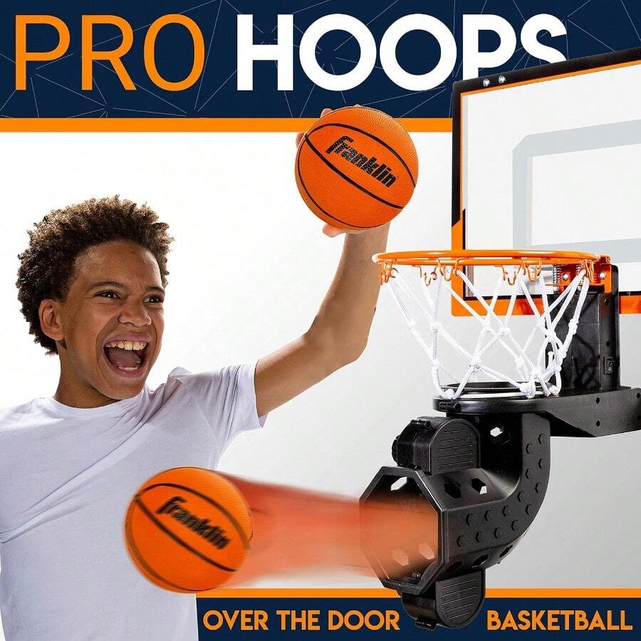 Franklin Sports Mini Basketball Hoop With Rebounder And Ball - Over The ...