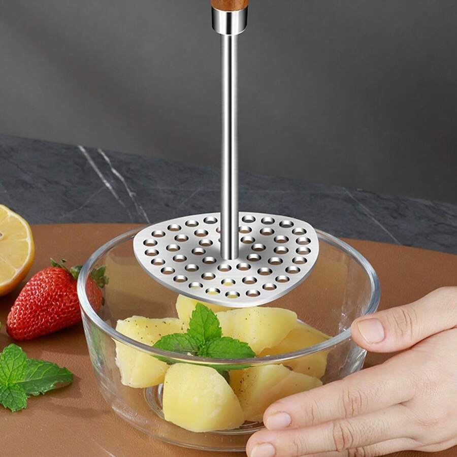 1pc Potato Masher, Hand Held Potato Masher, Stainless Steel Potato ...