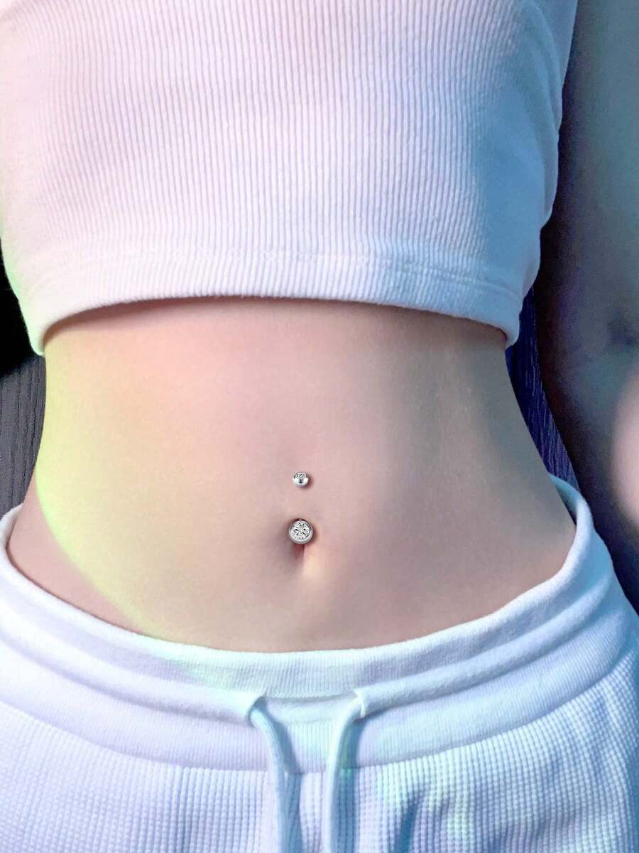 AVYRING 1pc Crystal Gem Curved Barbell Rings Belly Button Navel Rings Piercings Nombril Ombligo ...