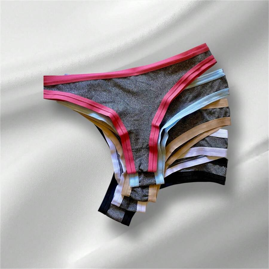 Kit 5 calcinhas confortáveis perfeitas para o dia a dia com elástico ...
