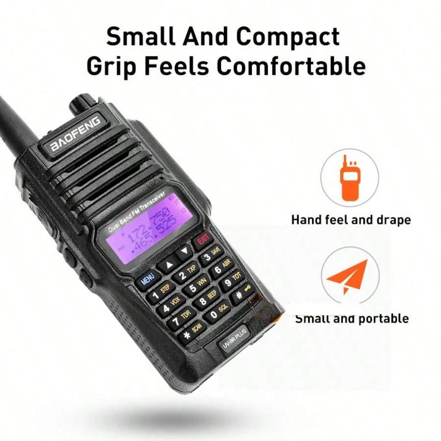 Baofeng UV-9R Plus Dual-Band Two-Way Radio, Long-Range Portable High ...