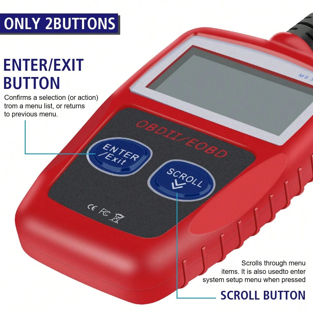 Outil de diagnostic automobile 16 broches OBD 2, lecteur de codes d ...