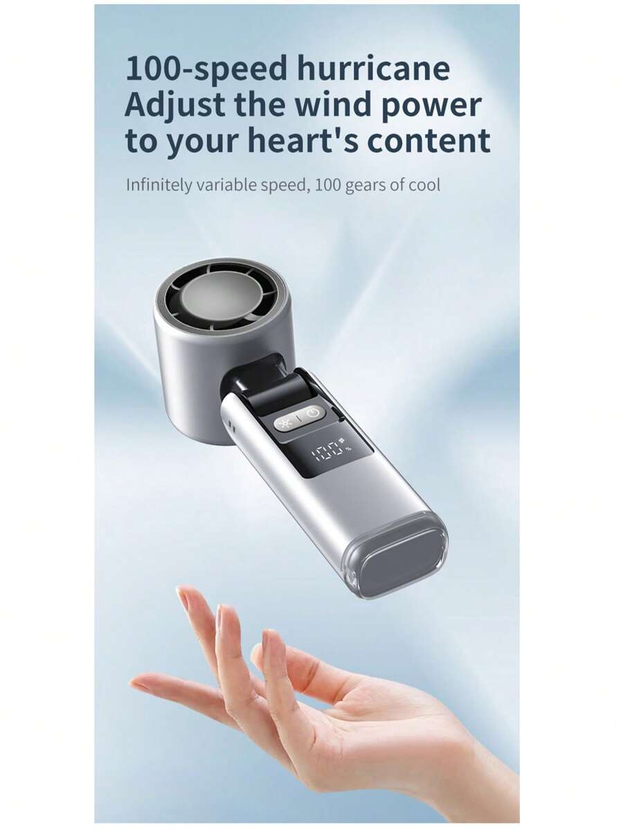 2025 New Handheld Bladeless Fan, USB Charging, Ultra-Quiet, Long ...