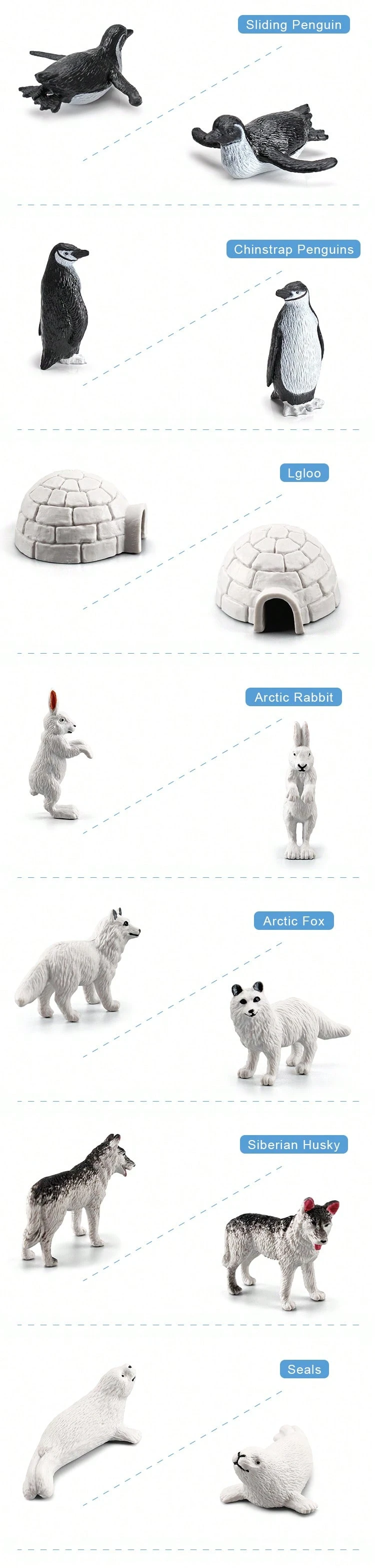 STEM Arctic Animal Models - Great For School Projects & Dioramas ...