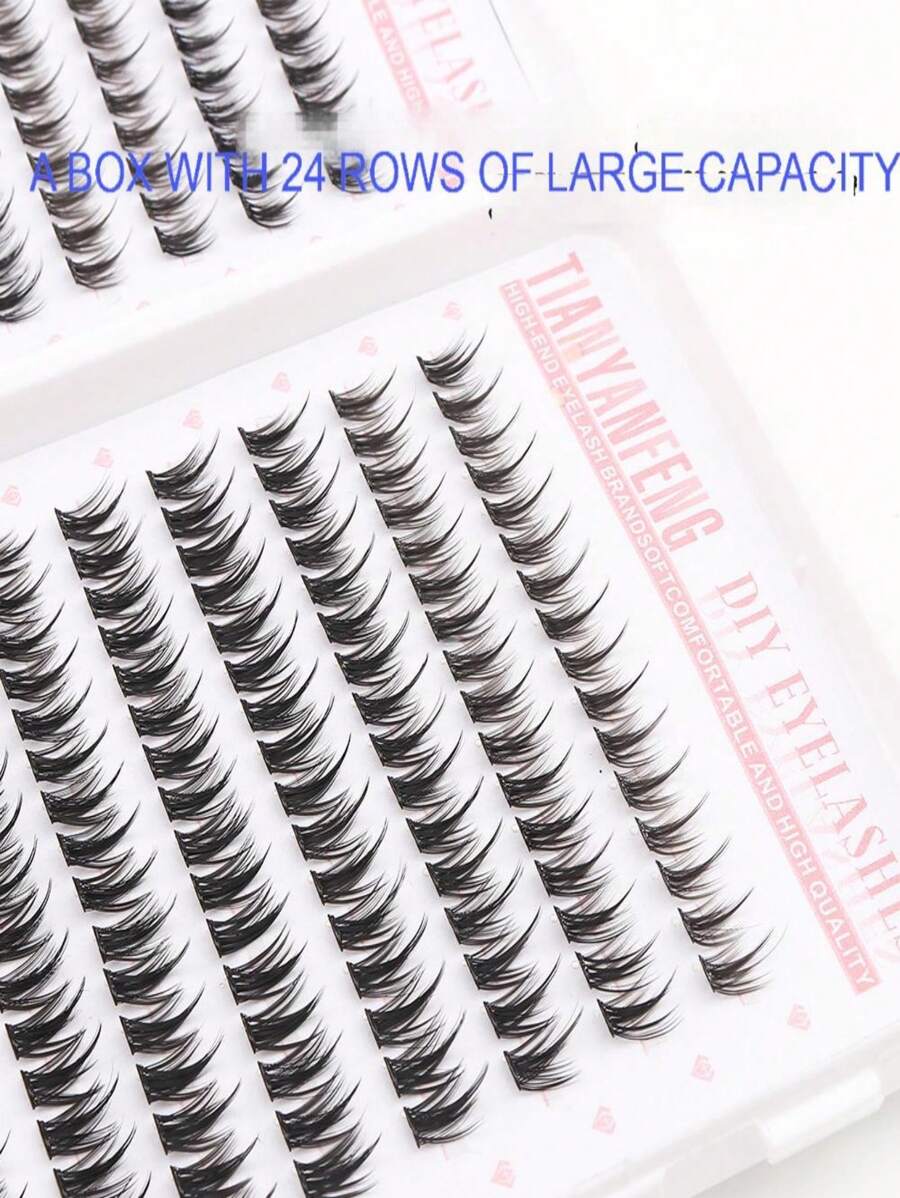 24 Pairs Extra Thick Volume False Eyelashes, Curl And Length Effect For ...