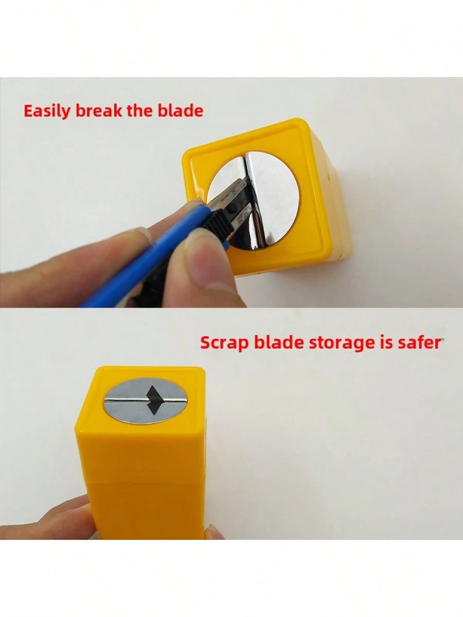 折りたたみナイフ保管ボックス、フィルムカッター、使用済みブレード収納、ユーティリティナイフ刃片の廃棄コンテナ | #SHEIN新生活応援セール
