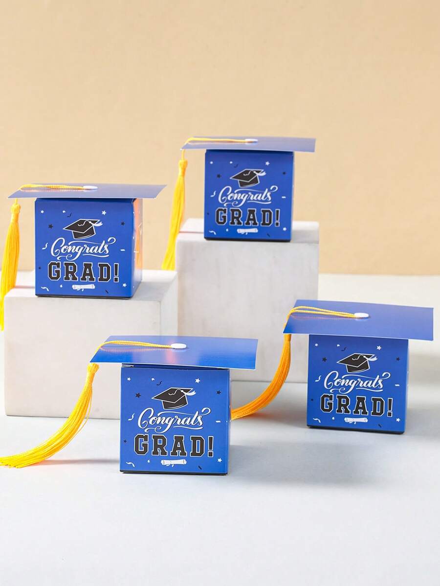 20/50pcs, Blue Graduation Gift Box, Graduation Season Gift Wrap ...