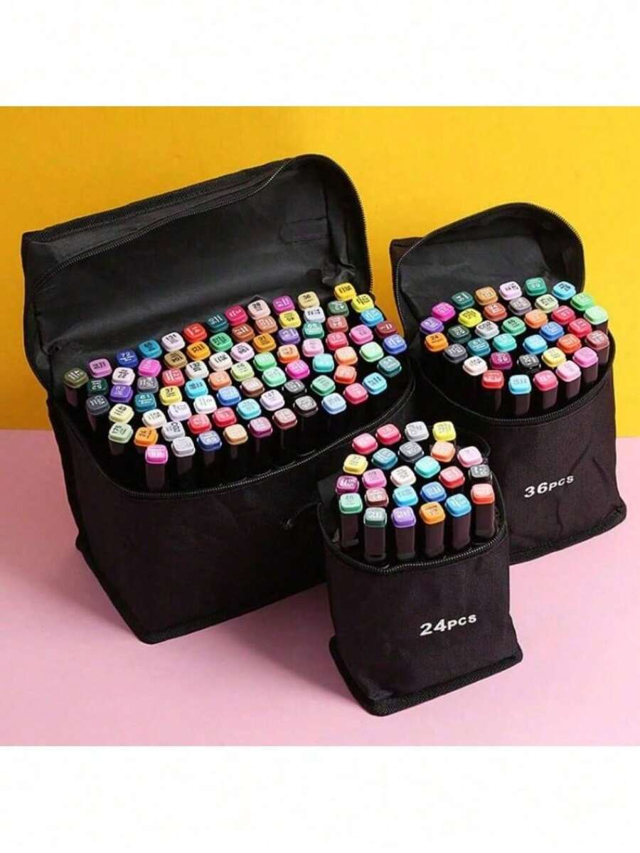 Double Tip Marker Pen Kit 24 To 120 Colors - Marker Touch Ideal For ...