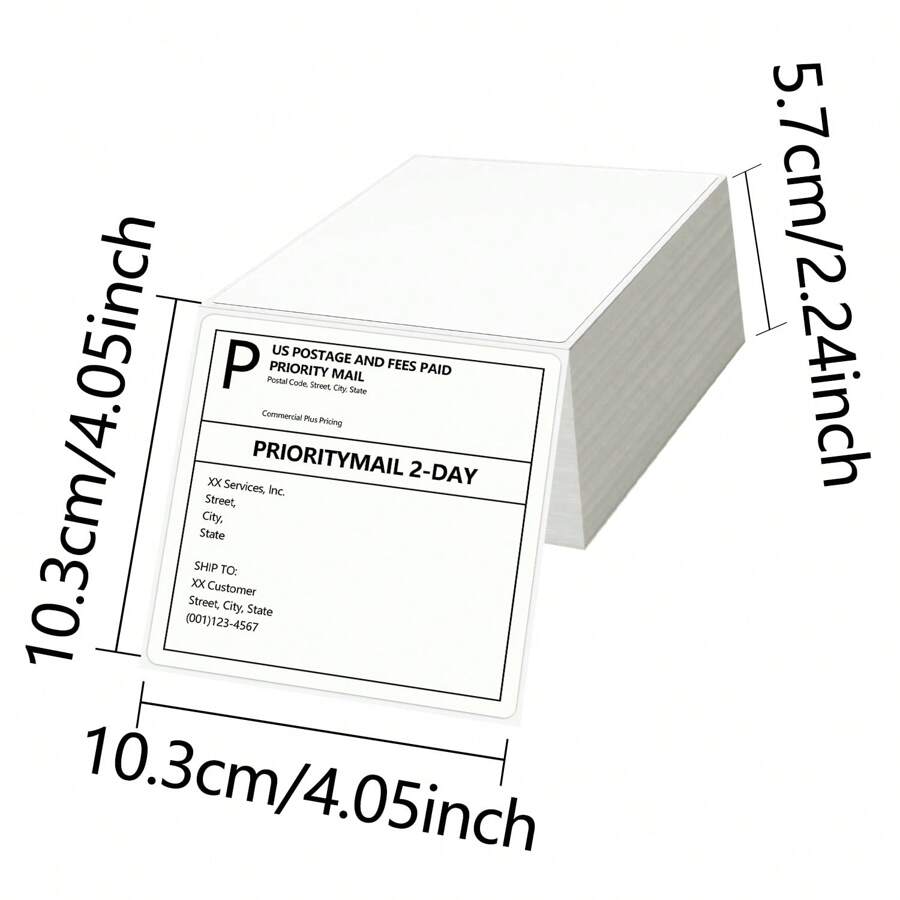 5000 Label Printing Papers, 100 * 100 Direct Thermal Transport Labels ...