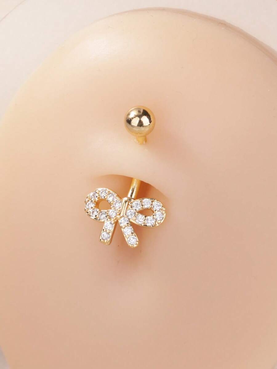 Belly Ring BSJ4U 8Pcs Gold Pink Silver Belly Button Ring Dangle Navel Belly Piercing Jewelry ...