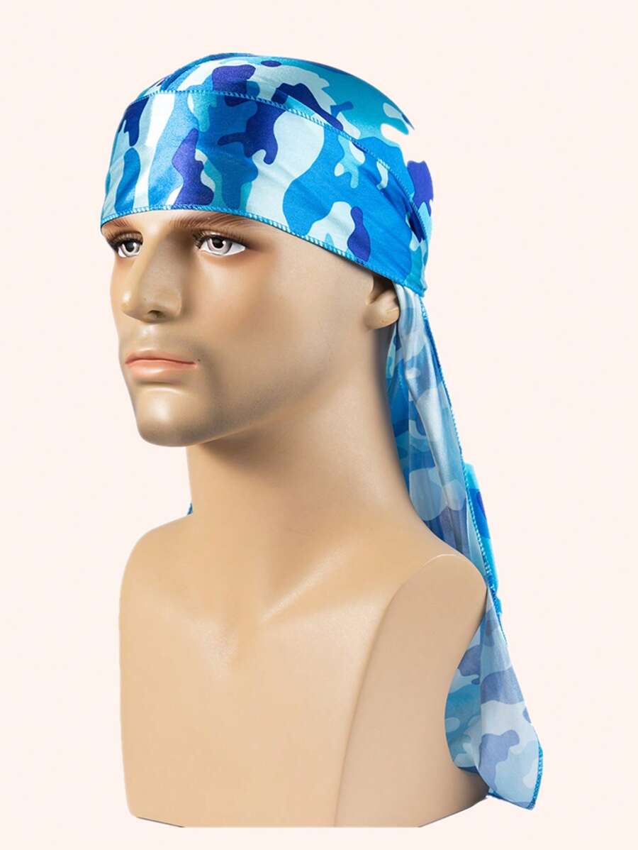 Silky Durag Pirate Cap Long Tail Headwraps For Men And Women Silky ...