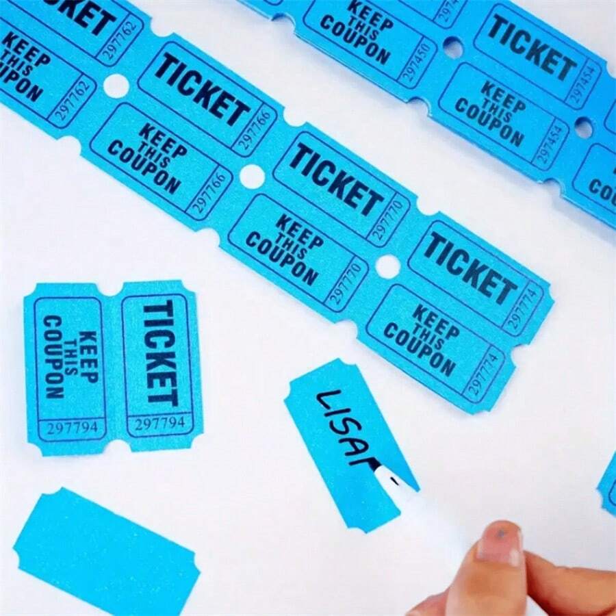 100 Raffle Tickets, Good For Pairs, Event Tickets, Admission Tickets ...