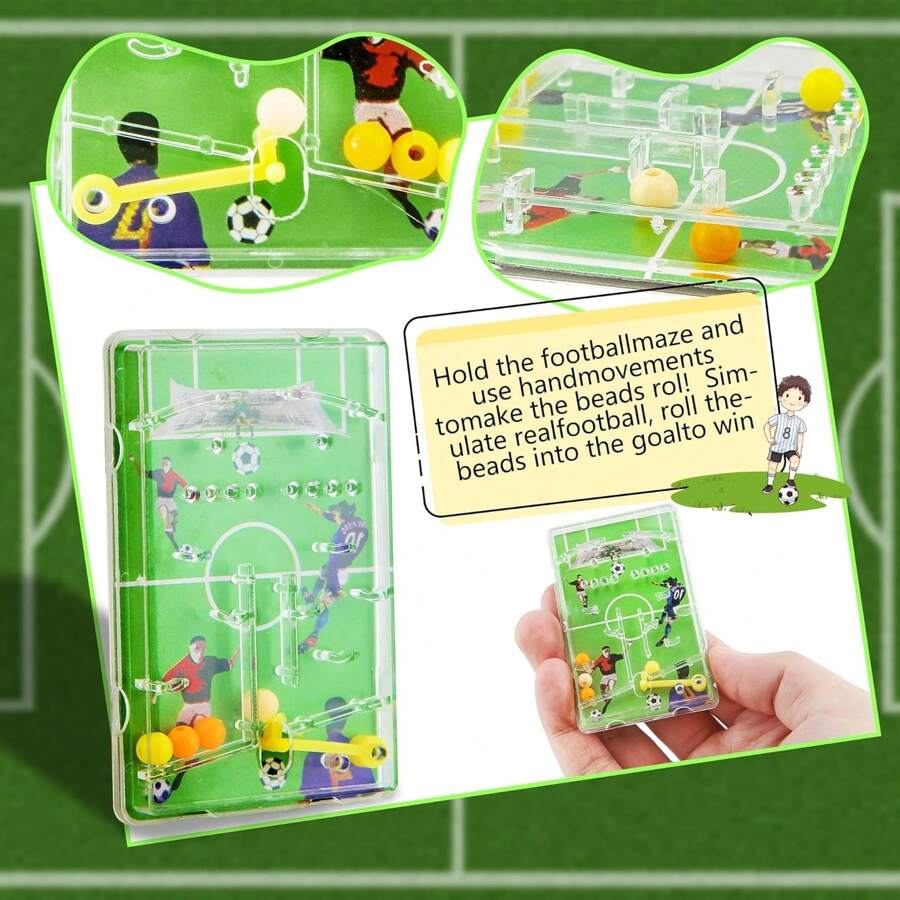 30PCS Mini Pinball Machine Football Maze Puzzles Pinball Games Soccer ...