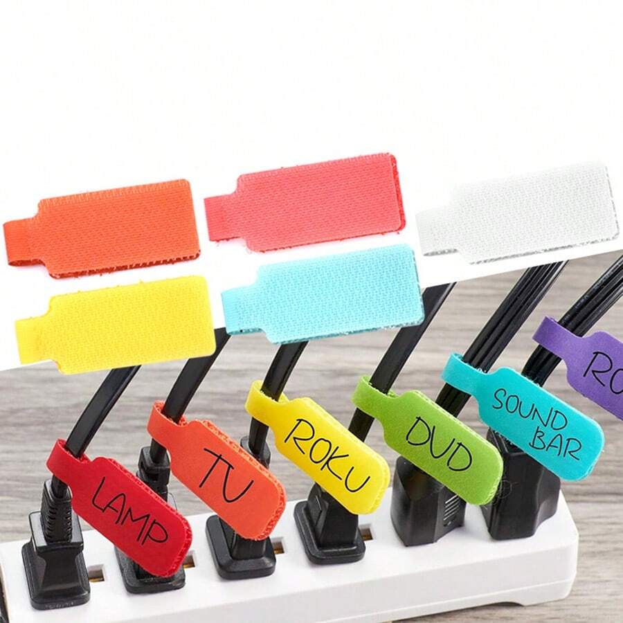 25pcs Random 24 Color Cable Ties With 1 Marker Pen, Colorful Wraps With ...