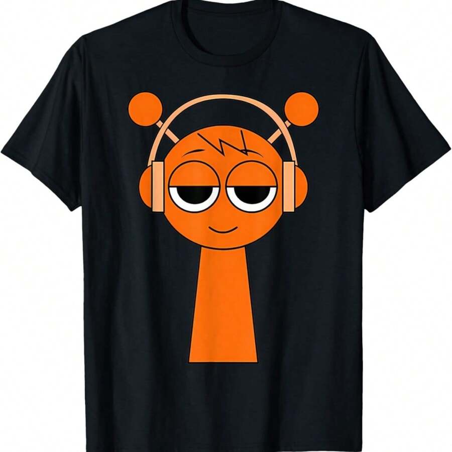Sprunki Funny Sprunki Game Orange Character Funny T-Shirt Hoodie ...