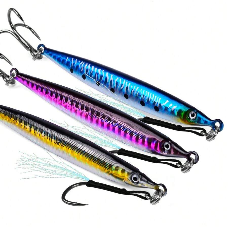 PROBEROS PROBEROS 5pcs Premium Sinking Metal Jig Fishing Lure For Cut ...
