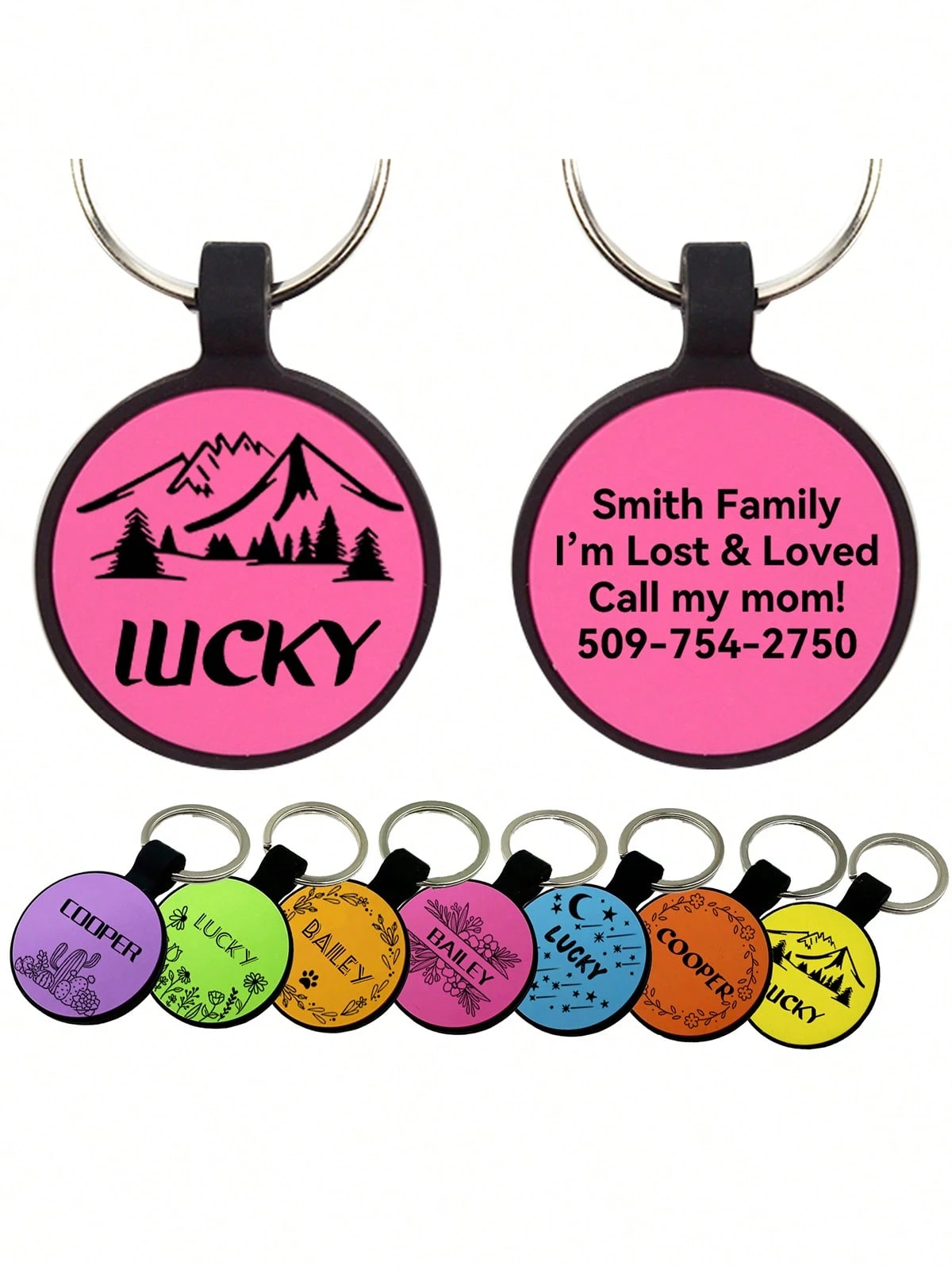 Custom Silicone Dog Tags, Silent Dog Tags Personalized Engraved For ...