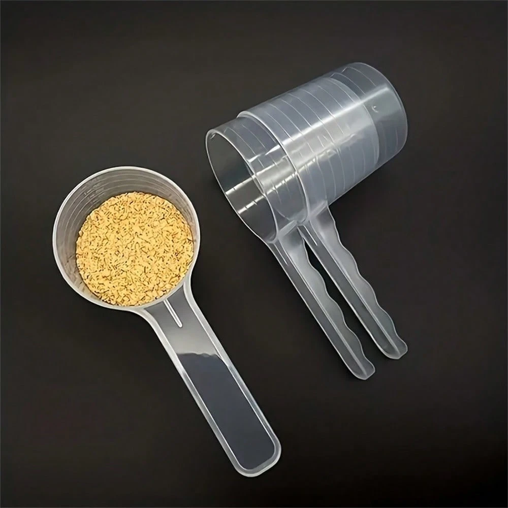 2-Piece Transparent Pet Feeding Spoons, Plastic Dog Food Cat Food ...