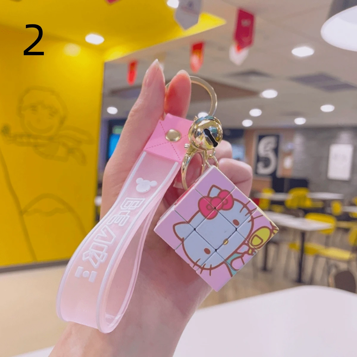 Sanrio 1pc Sanrio Cartoon Mini Magic Cube Keychain, Puzzle Book Bag ...