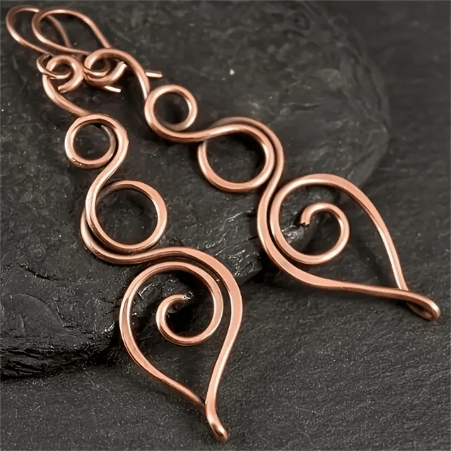 1 Pair Vintage Bohemian Hollow Geometric Infinity Symbol Earrings ...