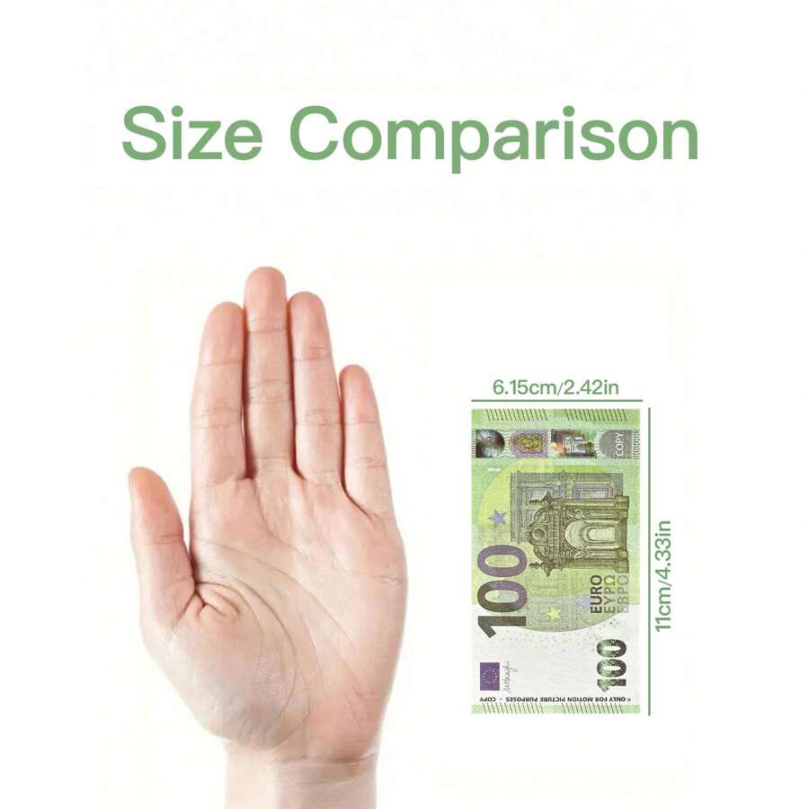 20PCS 11*6.15cm Copy € 100 Denomination,Fake Euro Prop Paper,20PCS New ...